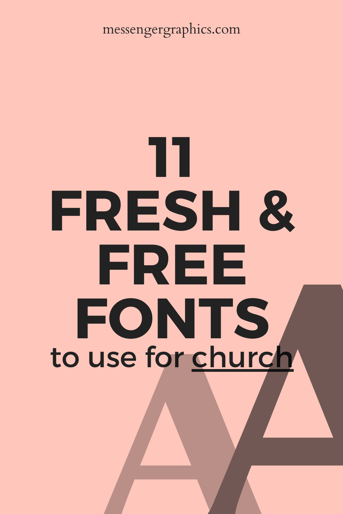Fonts for church - Spring 2023