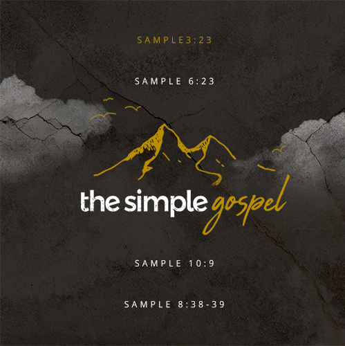 The Simple Gospel - Sermon Series Graphics | Sermon Images | Messenger ...