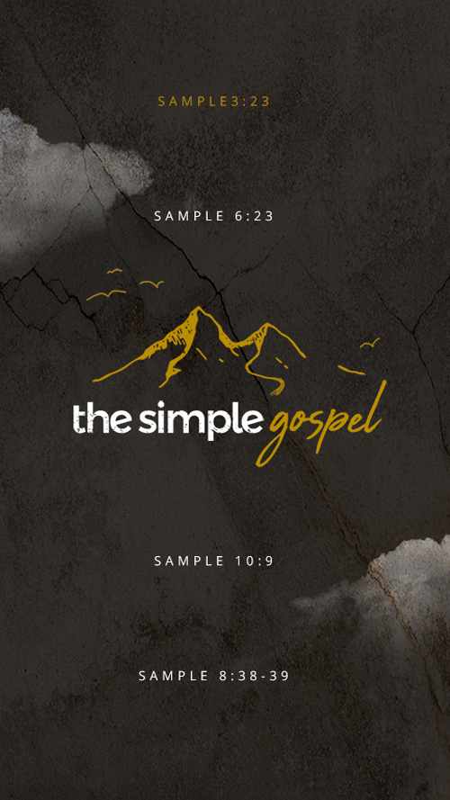 The Simple Gospel - Sermon Series Graphics | Sermon Images | Messenger ...